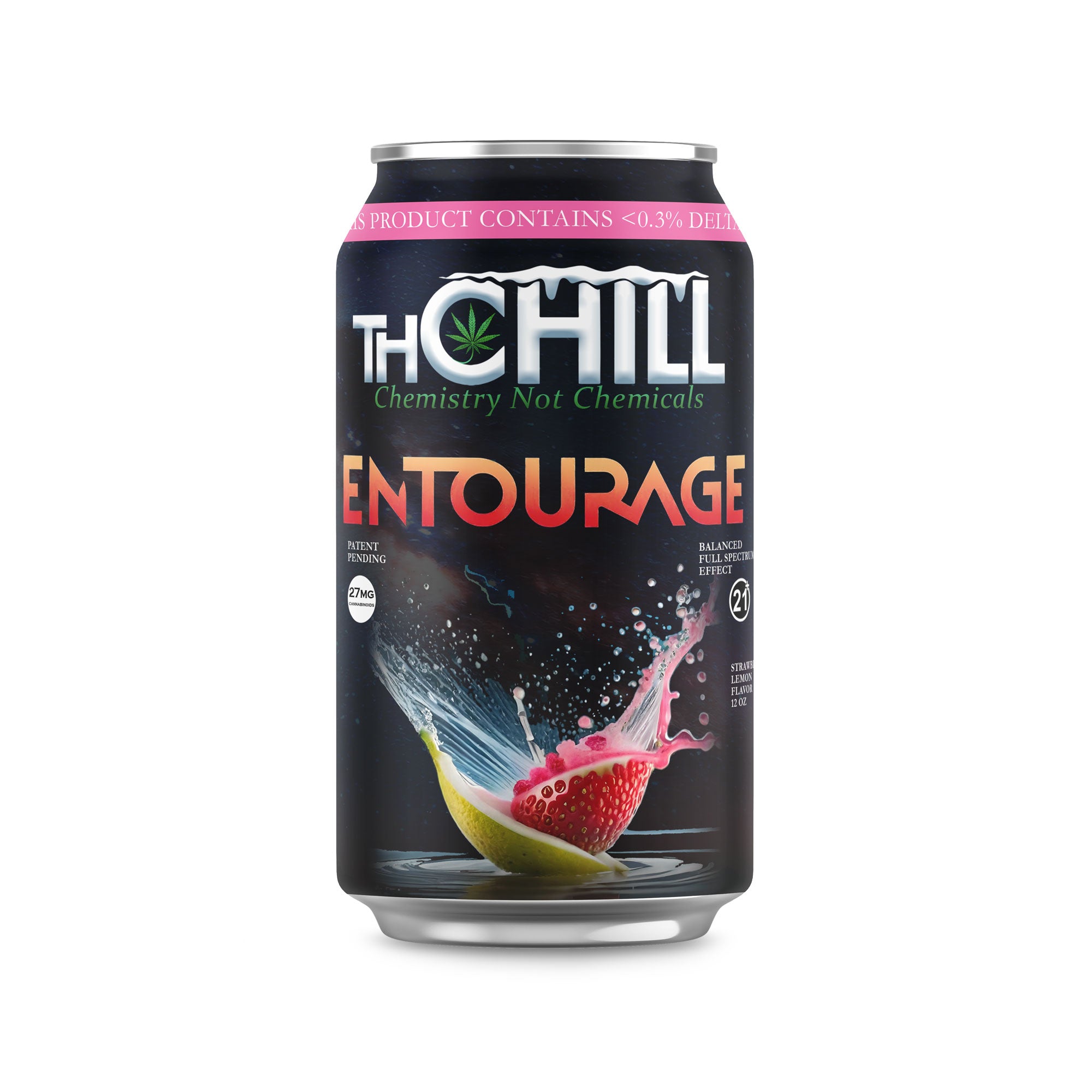 Buy ENTOURAGE – Strawberry Lemonade THC & CBD Drink Online – THChill